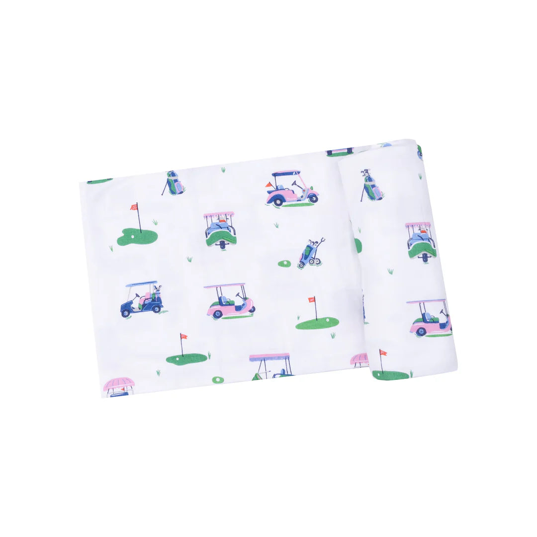 Angel Dear | Vintage Golf Carts Pink Swaddle – Lubberdubber's